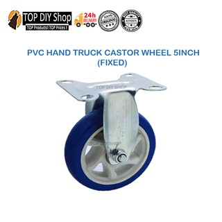 4" 150kg & 5" 300kg PVC & IRON Heavy Duty Trolley Wheels PU Rubber ...