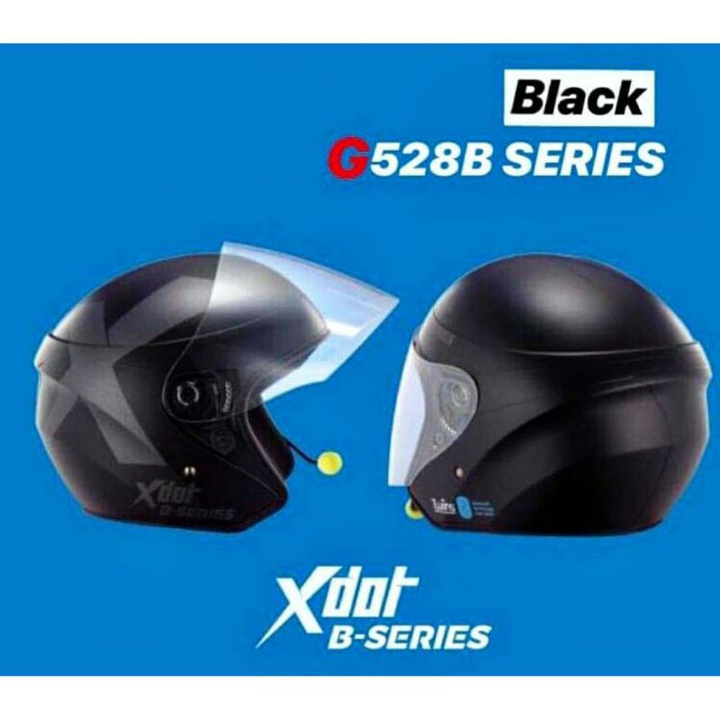 Xdot G528 B-Series Twiins Bluetooth Motorcycle Helmet with Visor Helmet ...
