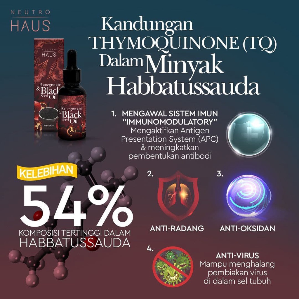 Habbatussauda HAUS + Pati Delima 100% Asli. Immune Booster dan ...