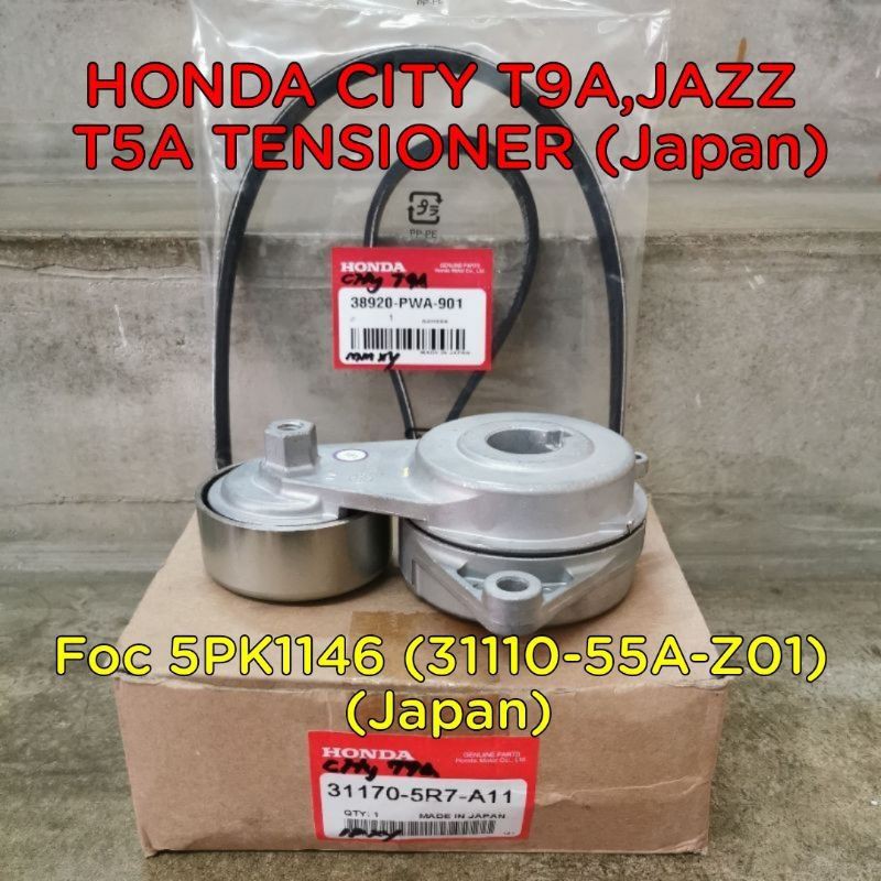 HONDA CITY T9A,JAZZ T5A FAN BELT 5PK1146 (31110-55A-Z01) & TENSIONER ...