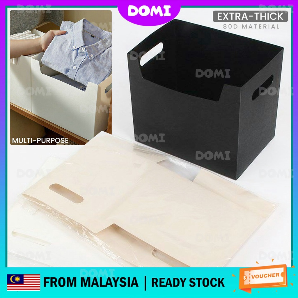 DOMI Clothes Storage Box Wardrobe Organizer Box Stationery Book Holders ...