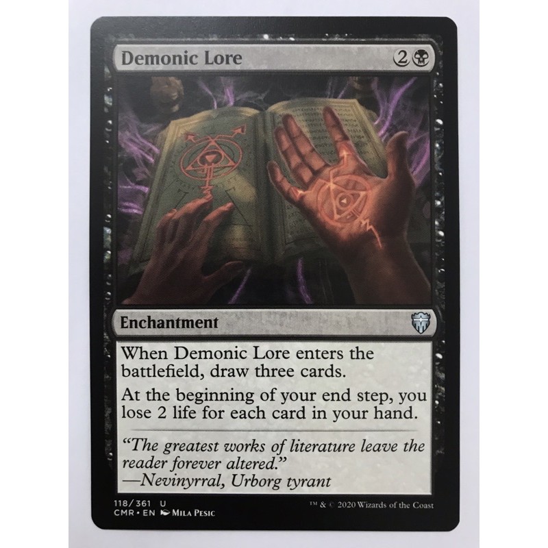 Magic the Gathering Demonic Lore (CMR) | Shopee Malaysia