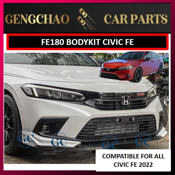 HONDA CIVIC FE 2022 FE180 BODYKIT / CAR BODYKIT PP QUALITY WITH REAR ...