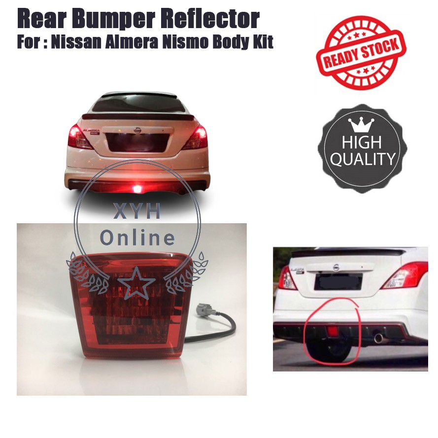 Nissan Almera Rear Bumper Reflector For Nismo Body Kit | Shopee Malaysia