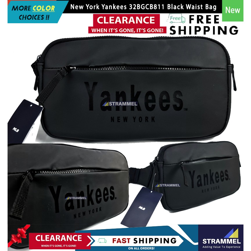 [100% Authentic] MLB New York Yankees 32BGCB811 Black Waist Bag ...