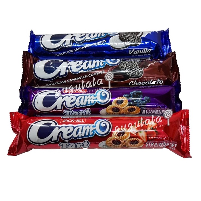 Cream-O Oreo Cookies Vanilla/Chocolate/Strawberry/Blueberry 120g/132g ...