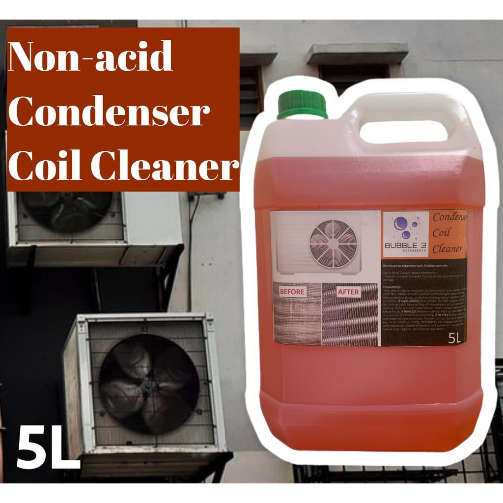 BUBBLE 3 Non-Acid Air-Cond Condenser Coil Cleaner 5L / READY STOCK ...