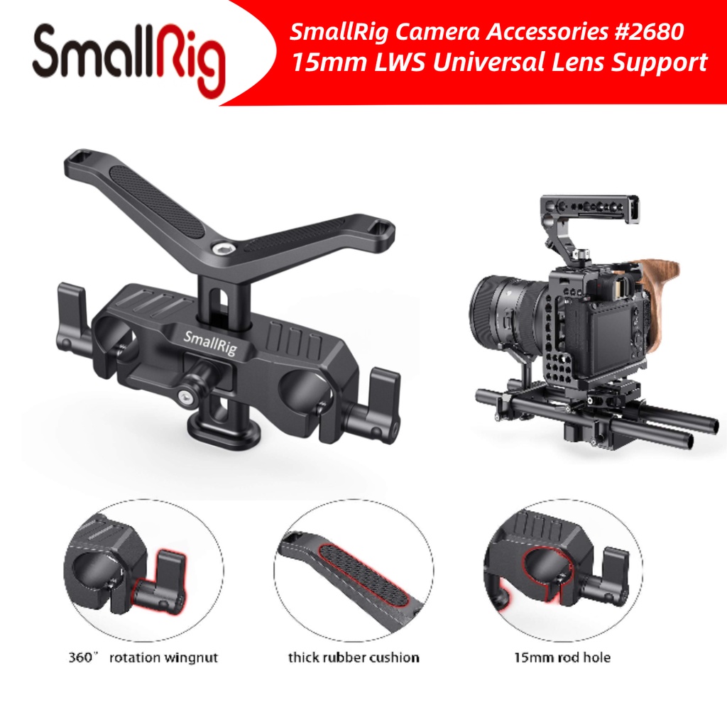 SmallRig 15mm LWS Universal Lens Support BSL2680 | Shopee Malaysia