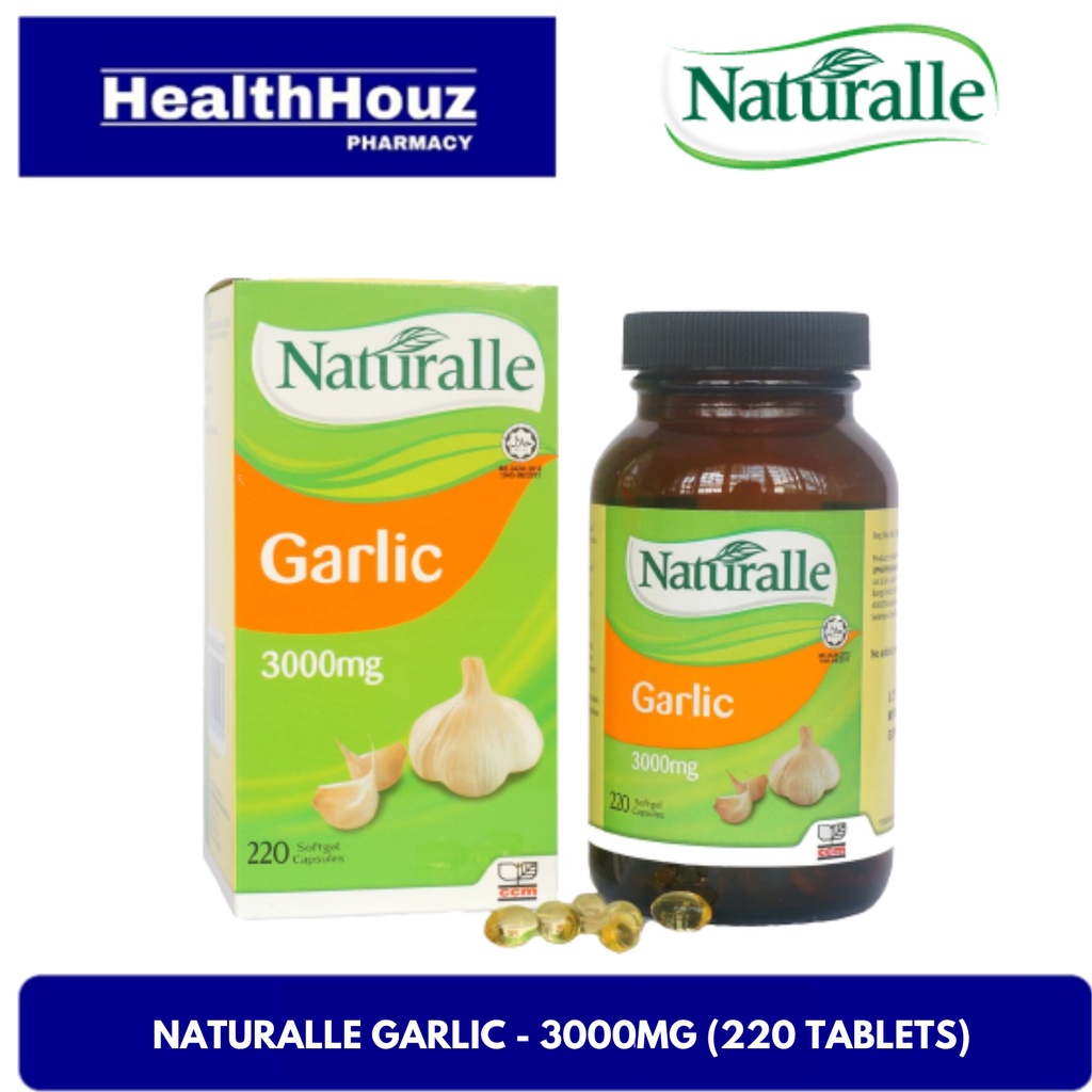 Naturalle Garlic - 3000mg (220 tablets) | Shopee Malaysia