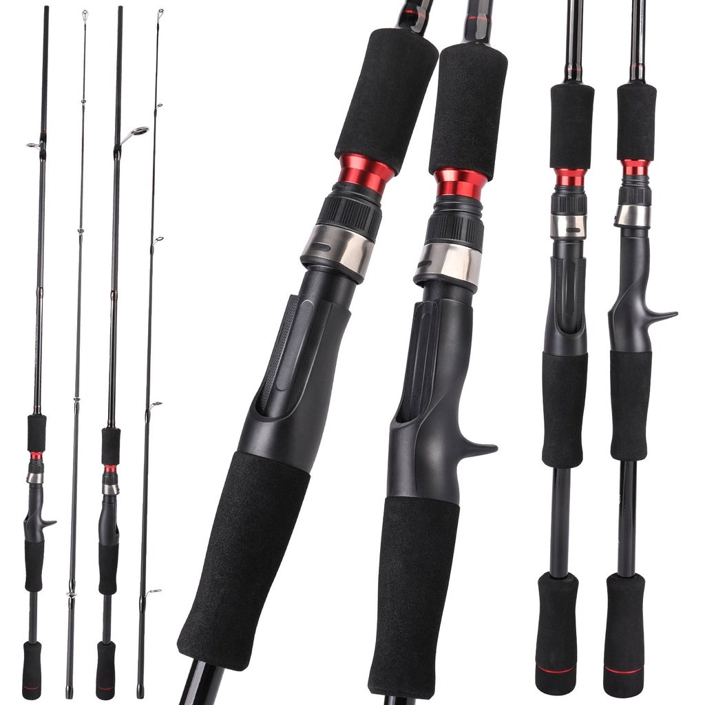 🔥Malaysia Fishing Rod 1.8-2.1m Spinning/Casting Fishing Rod Carbon Rod ...