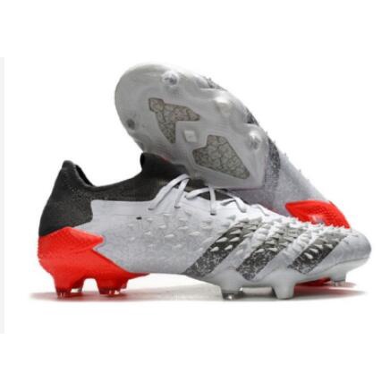 White/Red FOOTBALL SOCCER SHOES ADIDAS PREDATOR FREAK .1 FG KASUT BOOT ...