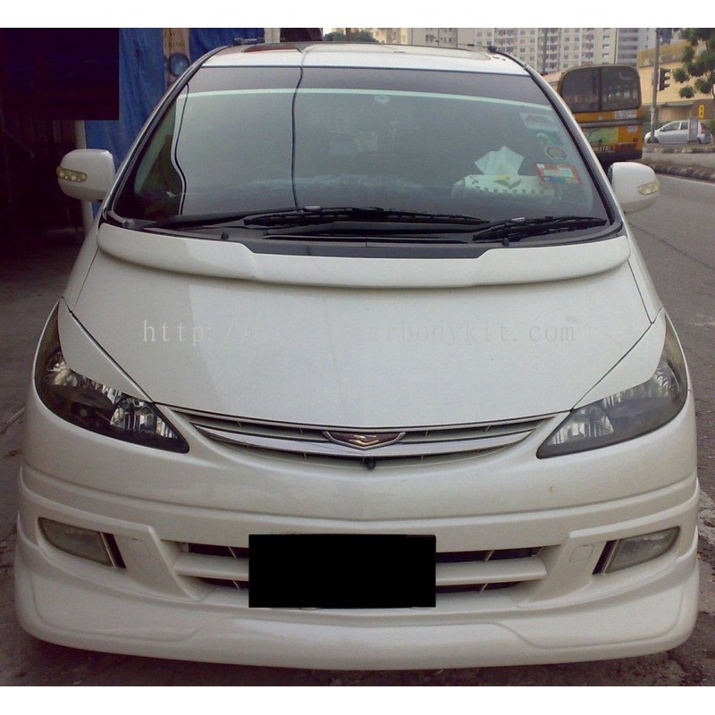 Toyota estima acr30 front bonnet wing spoiler guard lip bonet hood 2000 ...
