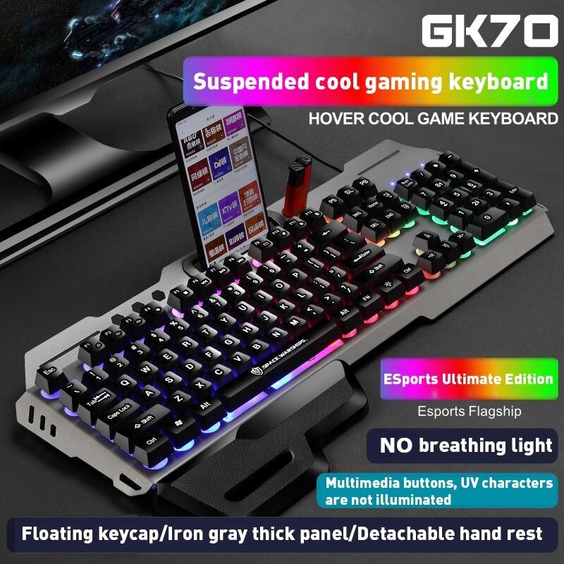 ~Ship From KL~ GK70 Mechanical GAMING KEYBOARD 104keys Colorful LED ...