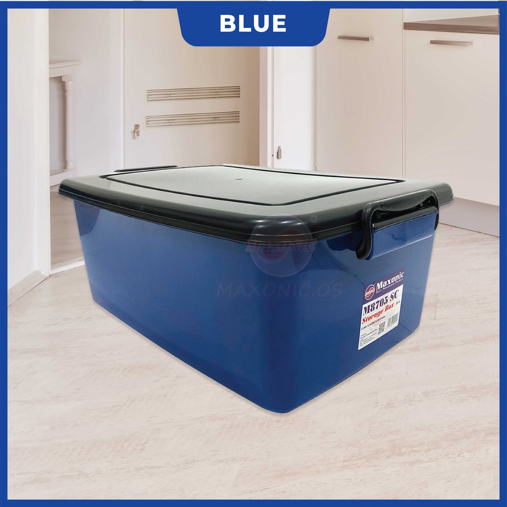 MAXONIC TERMURAH 30L STORAGE BOX WITH COVER | KOTAK SIMPANAN PLASTIK ...