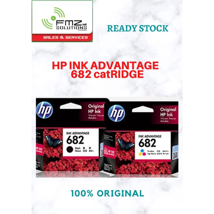 🔥READY STOCK 🔥Dakwat Printer HP 682 Black/Tri-Color Ink Advantage ...