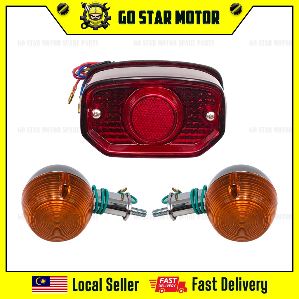 YAMAHA YB100 YB 100 / V75 V 75 TAIL LAMP ASSY LAMPU BELAKANG SET REAR ...