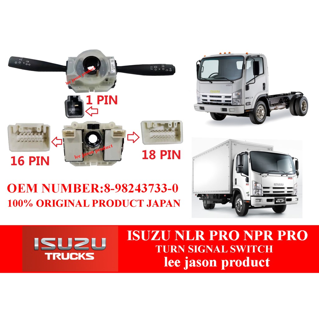 ISUZU NLR PRO NPR PRO TURN SIGNAL SWITCH 100% ORIGINAL JAPAN PRODUCT 8 ...
