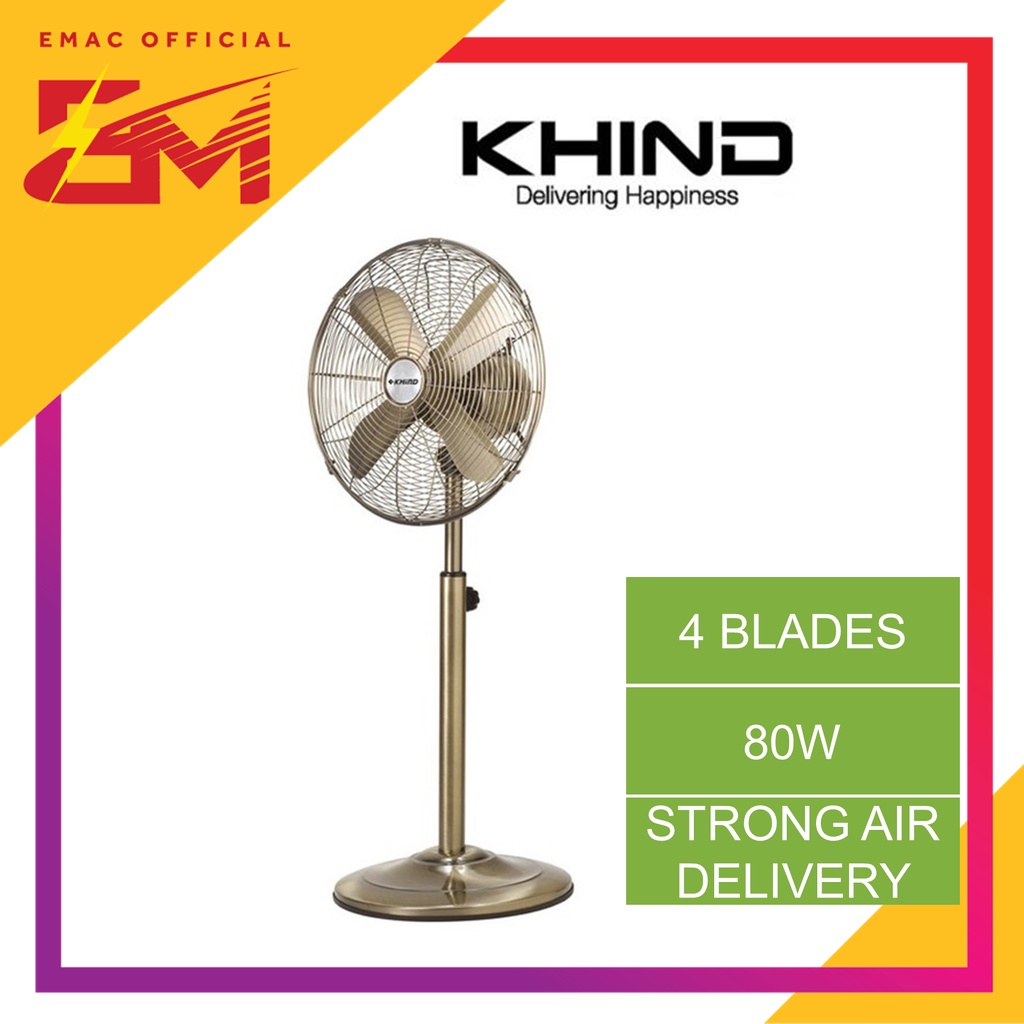 Khind Antique Stand Fan - Metal (14") SF-141 | Shopee Malaysia