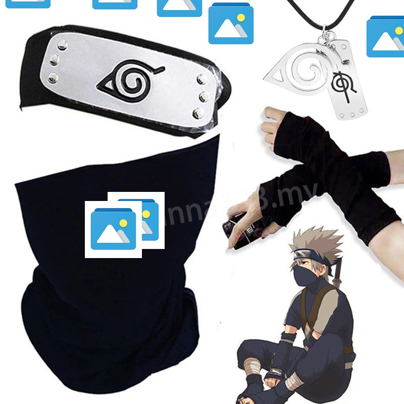 topeng muka kostum anime naruto Akatsuki Uchiha Sasuke Kakashi original ...