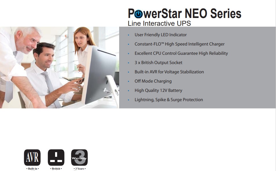 Right Power PowerStar Neo 800 - 800VA UPS - Backup Battery - Capacity ...