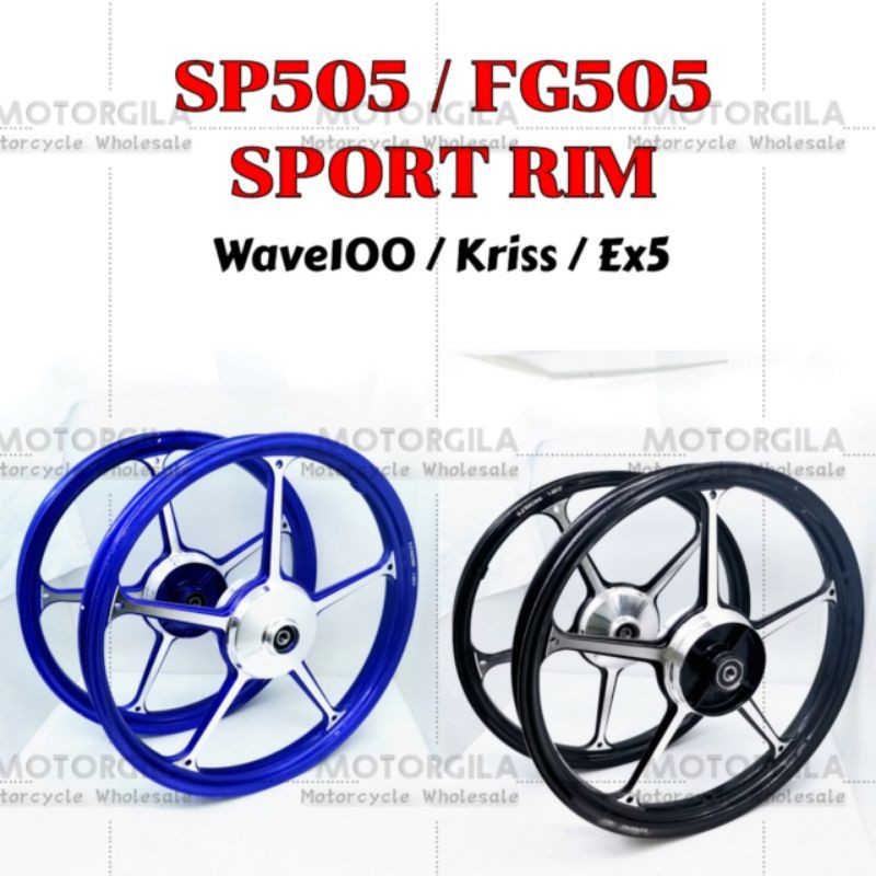 SPORT RIM SP505 / FG505 - WAVE100 / KRISS / EX5 - OZ RACING | Shopee ...