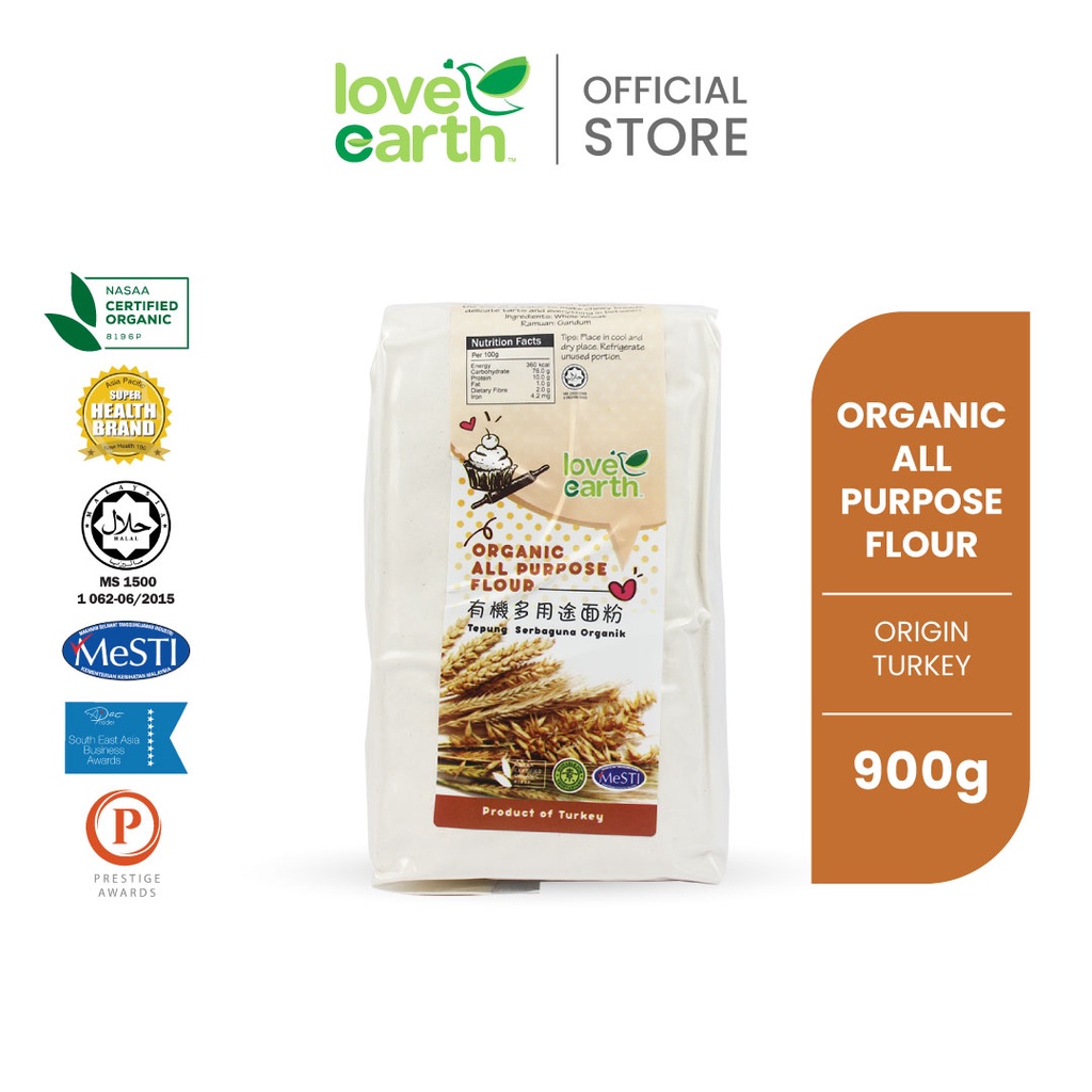 Organic All Purpose Flour 900g | Shopee Malaysia