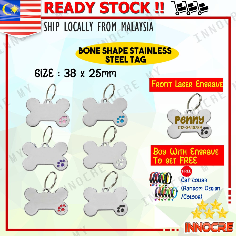 ~MY~ Tag Nama Haiwan Peliharaan / Pet Custom Nametag | Shopee Malaysia