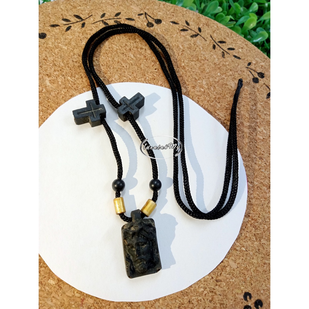 Handmade Wood Holy Jesus Face Nazareno Necklace (Wood Pendant) | Shopee ...