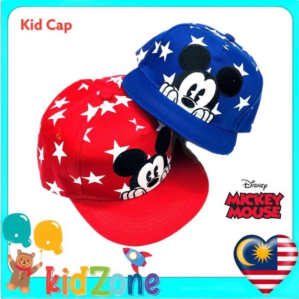 🔥Ready Stock🔥 Caps 2-8 Years Kids Cap Mickey Mouse Cartoon Cap baseball ...