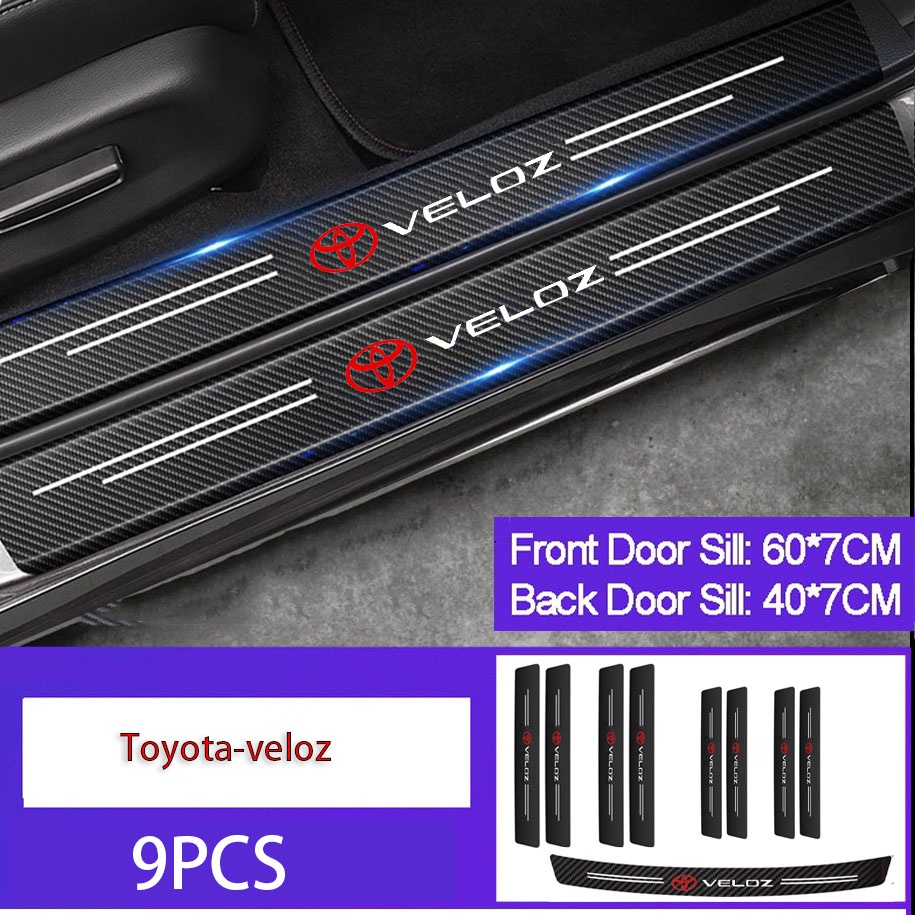 Car door carbon fiber anti-scratch sticker waterproof sticker trunk ...