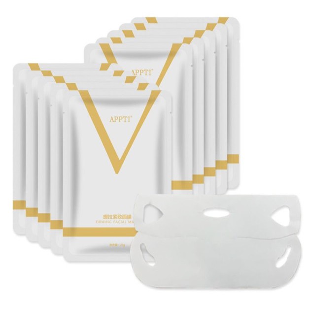 APPTI 4D Double V Face Shape Tension Firming Mask Paper Slimming ...