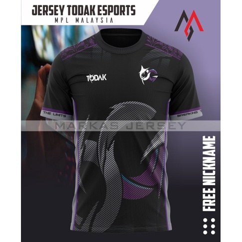 Jersey TODAK ESPORTS NEW MOBILE LEGENDS FREEFIRE PUBG MOBILE FREE ...