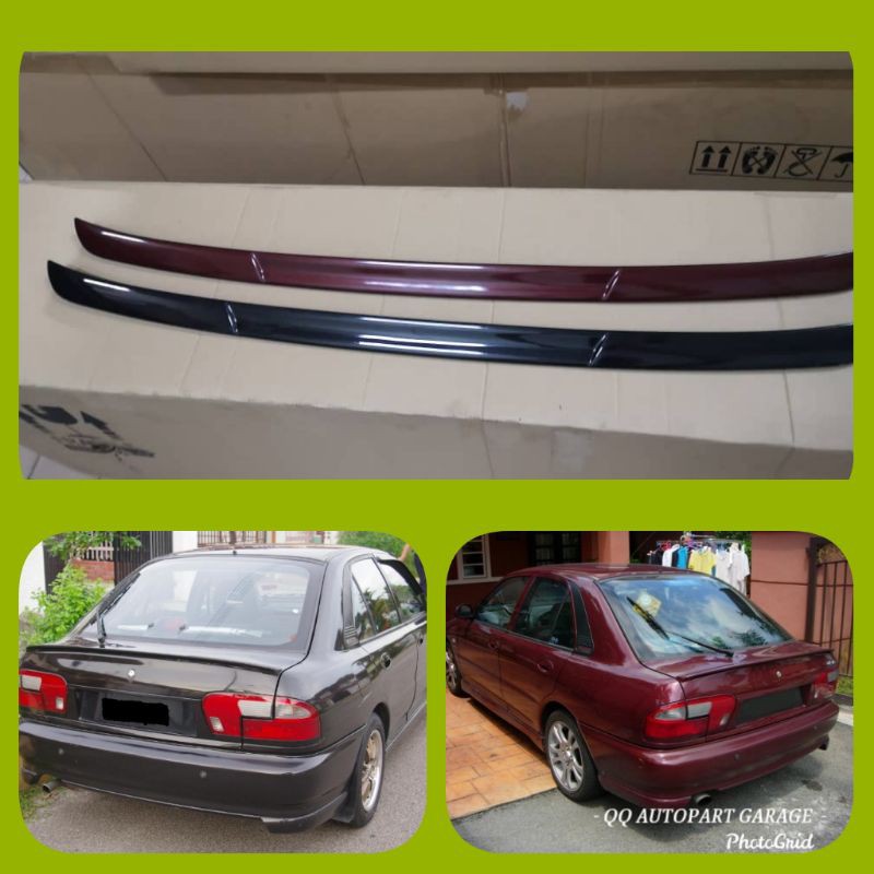 Proton Wira SE OEM Spoiler with paint Red/Maroon/Black | Shopee Malaysia