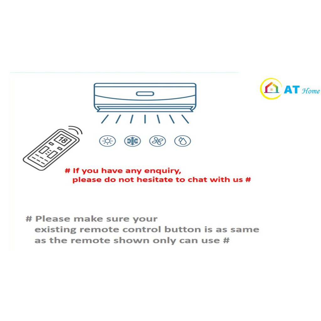 Spot Sharp Air Cond Remote Control Replacement Ion Aircon with FREE ...