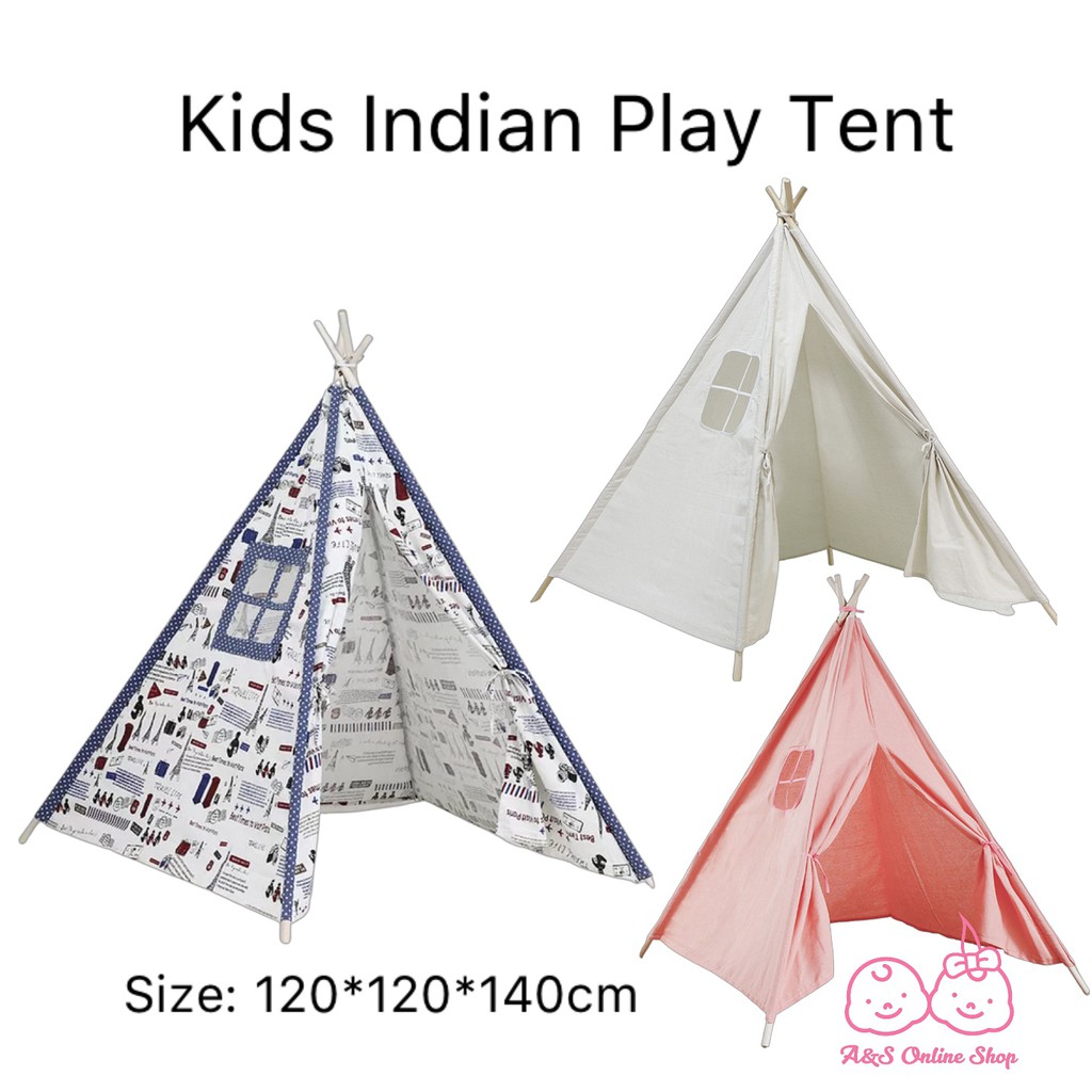 A&S Children Portable Foldable Tents Game Teepee Cartoon Cute Indian ...