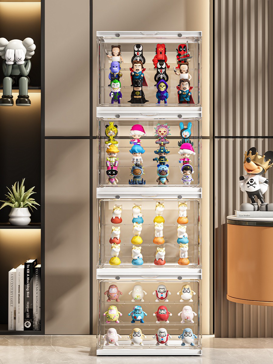 ODOROKU Popmart Display Case with Magnetic Door and Removable Shelves ...
