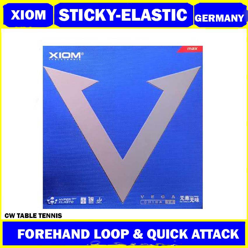 XIOM VEGA CHINA Inverted Table Tennis Rubber Ping Pong Sheet (READY STOCK) XIOM RUBBER | Shopee ...