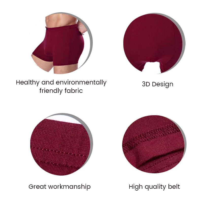 BOSC 85-150KG 1-4 pack Plus Size Boxer men 100 cotton big size shorts ...