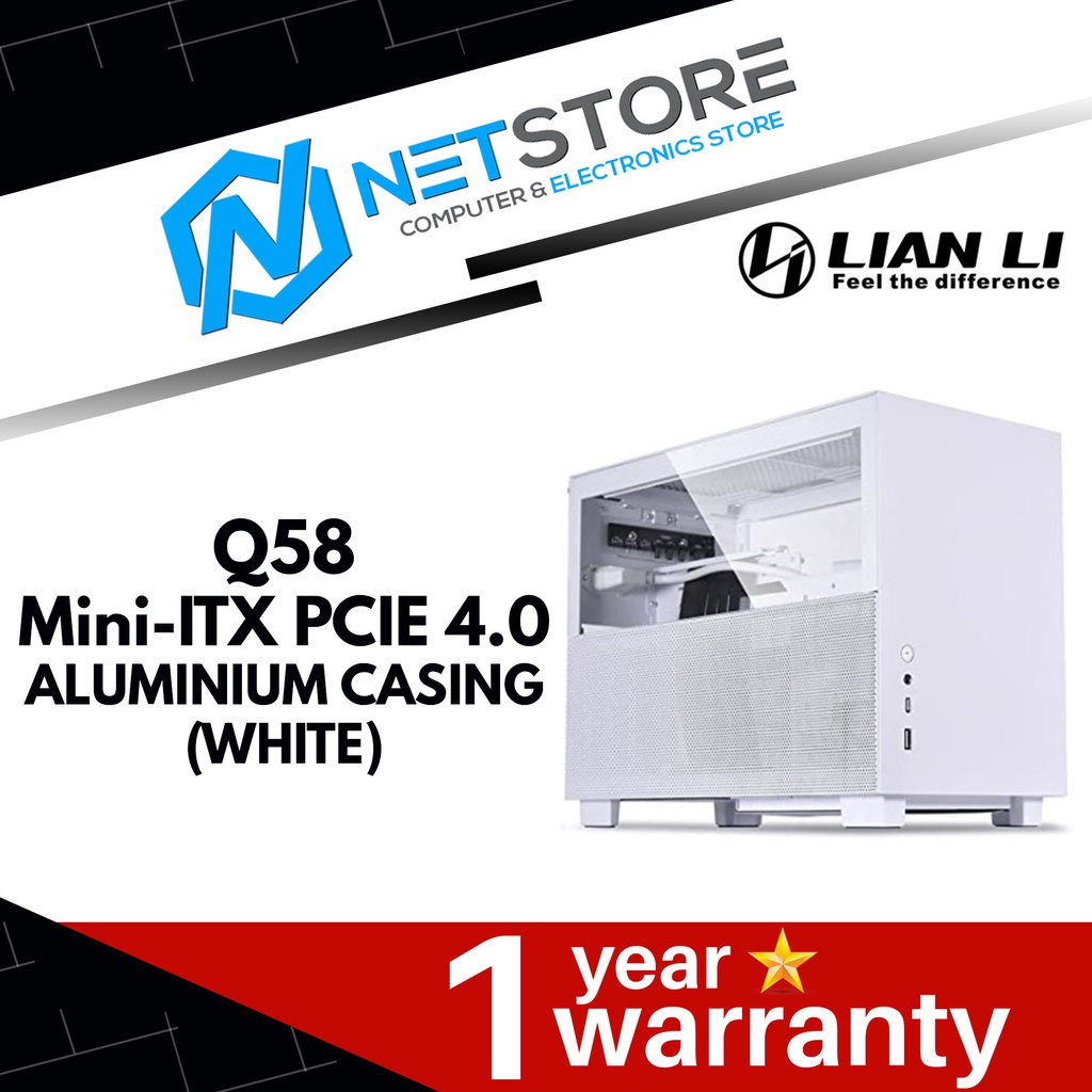 LIAN LI Q58 MINI ITX CASE PCIE 4.0 WHITE - Q58W4 | Shopee Malaysia