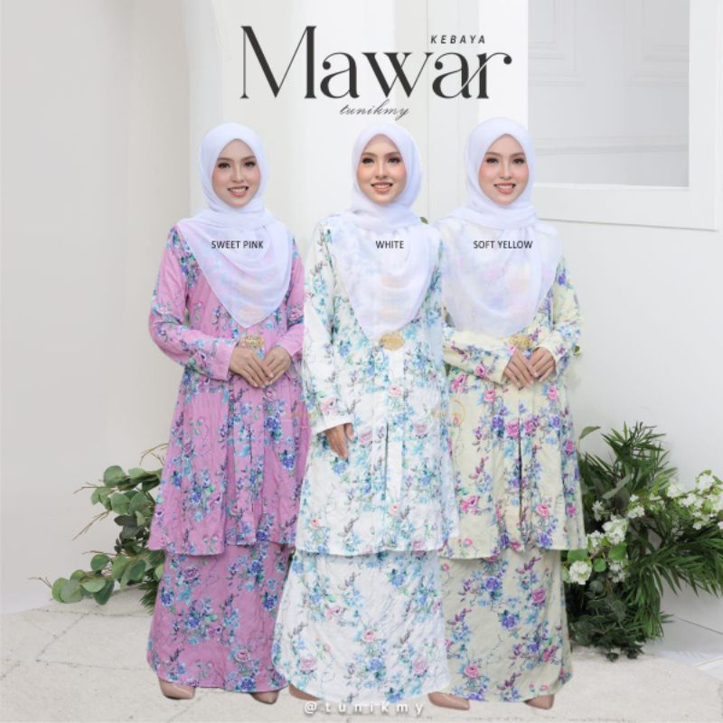 Raya Collection | Kebaya Mawar By Tunik.My | Kebaya Muslimah | Kebaya ...