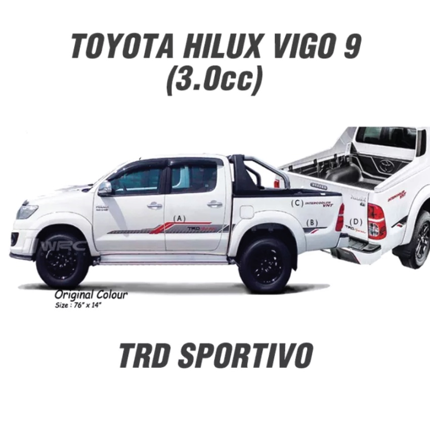 Toyota Hilux Vigo (9) 3.0 Body Sticker | Shopee Malaysia