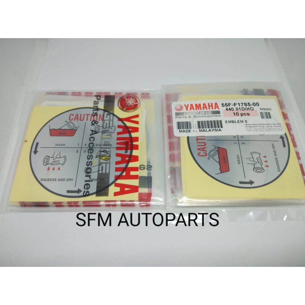 Yamaha RXZ emblem coution original | Shopee Malaysia