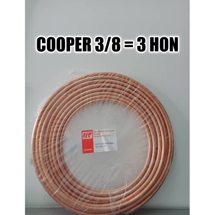 COOPER PIPE AIRCOND 1/4 , 1/2 , 3/8 , 5/8 X 0. 61MM READY STOCK ...