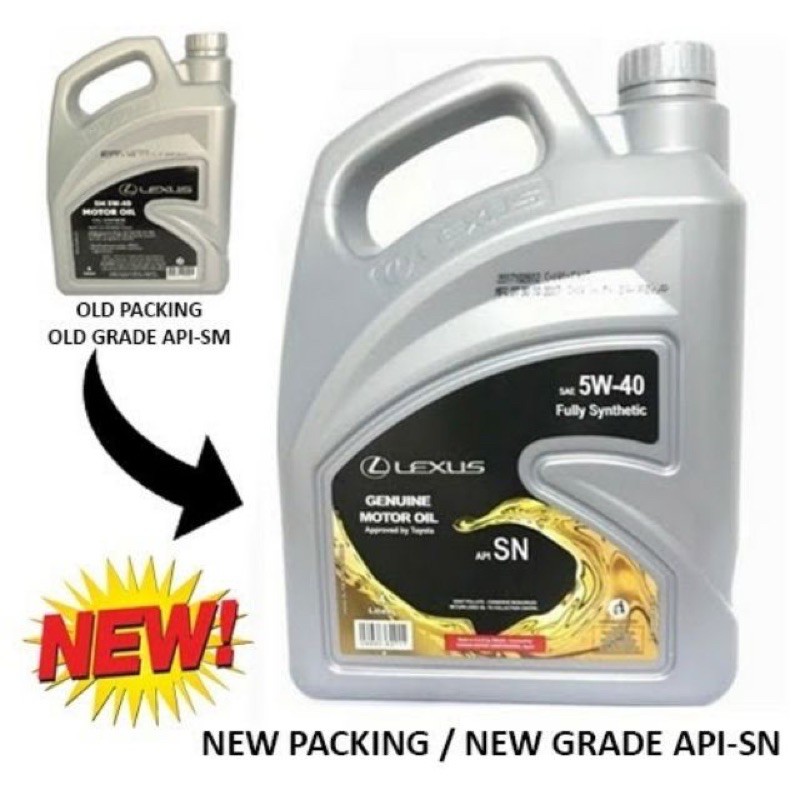 08880-83717 Lexus SAE 5W40 Genuine Motor Fully Engine Oil (4 liter) For ...