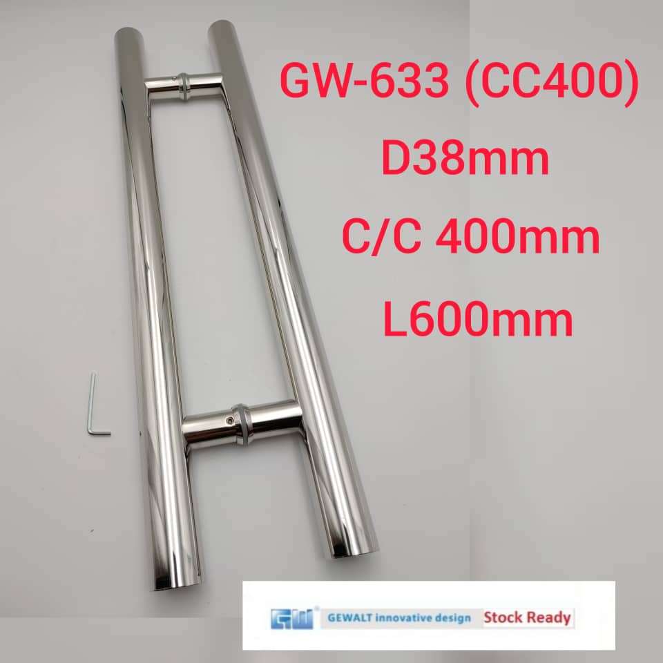 GLASS DOOR HANDLE - GW-633 - D38 X CC400 X L600MM | Shopee Malaysia