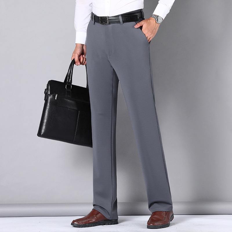 🔥Local Delivery😎Plus Size Men's Straight Cut CEO Formal Pants Loose ...