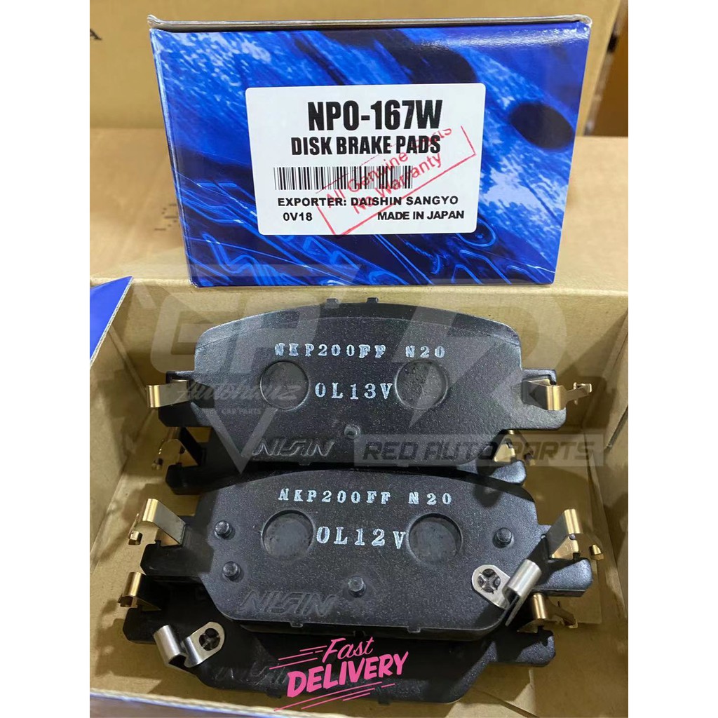 HONDA CRV TME 2017 BRAKE PAD REAR(ALAS BREK BELAKANG)(NPO-167W ...