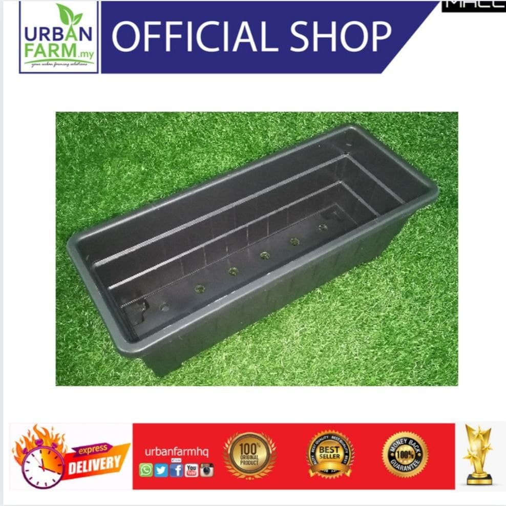 Rectangular Pot (3373) Planting Pasu Kotak Panjang SIZE : (L) 19.5cm X ...