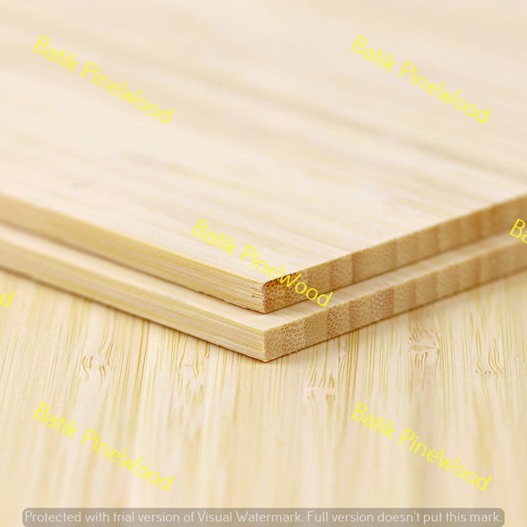 Papan Buluh / Bamboo Plywood Board - Sesuai unutk Projek DIY, Table Top ...