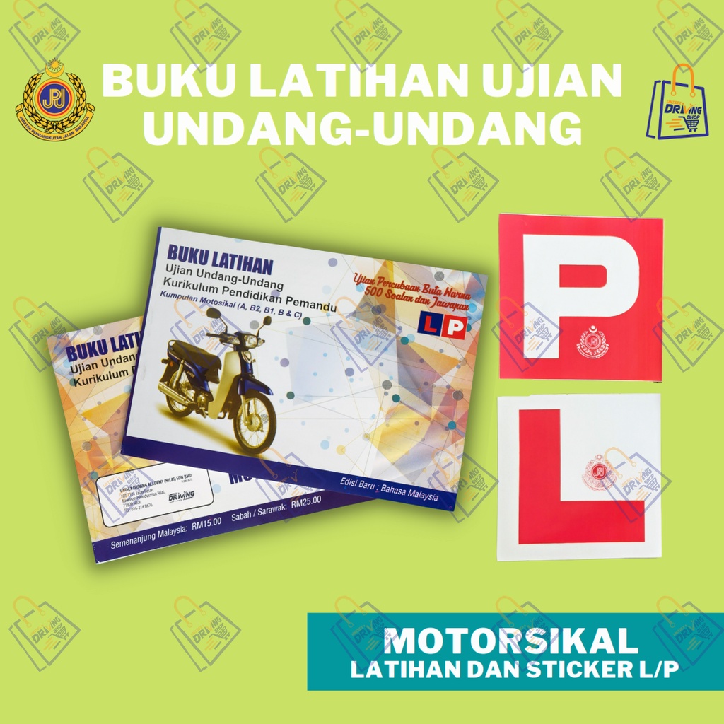 Motorcycle Exercise Book Computer Test JPJ KEJARA Color Blind Latihan ...